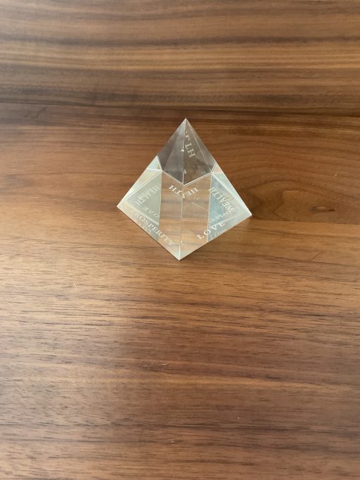 Crystal Pyramid Award – Custom Engraved Trophy for Achievement & Excellence